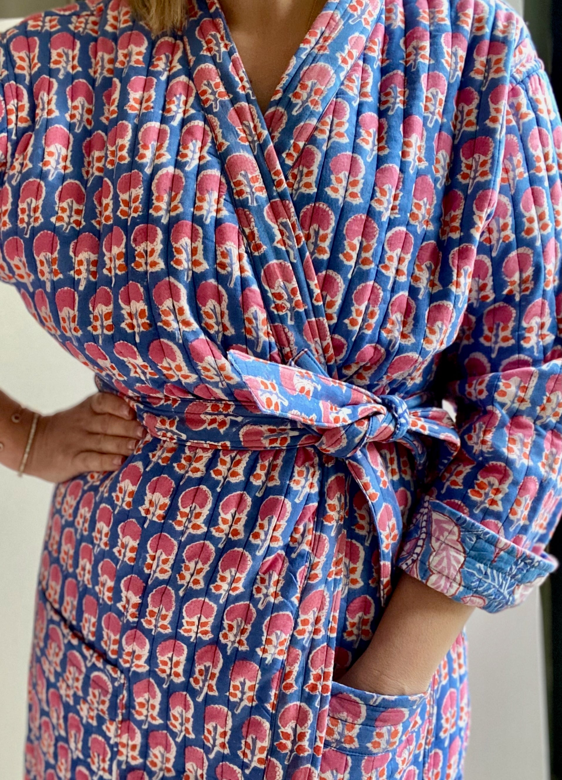 Luxury Quilted Cotton Robes– HappyCabbageLondon