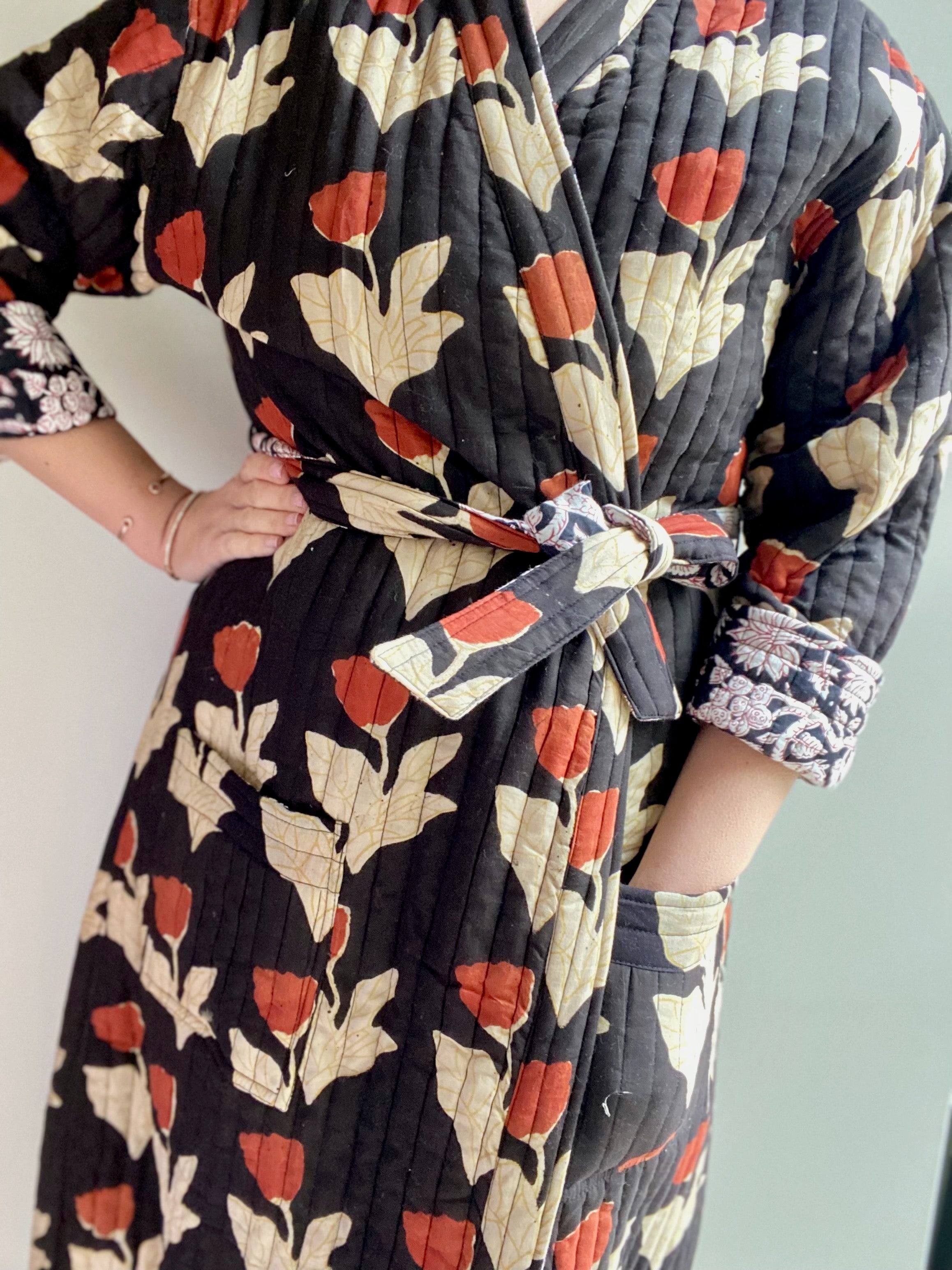 Luxury Quilted Cotton Robes– HappyCabbageLondon