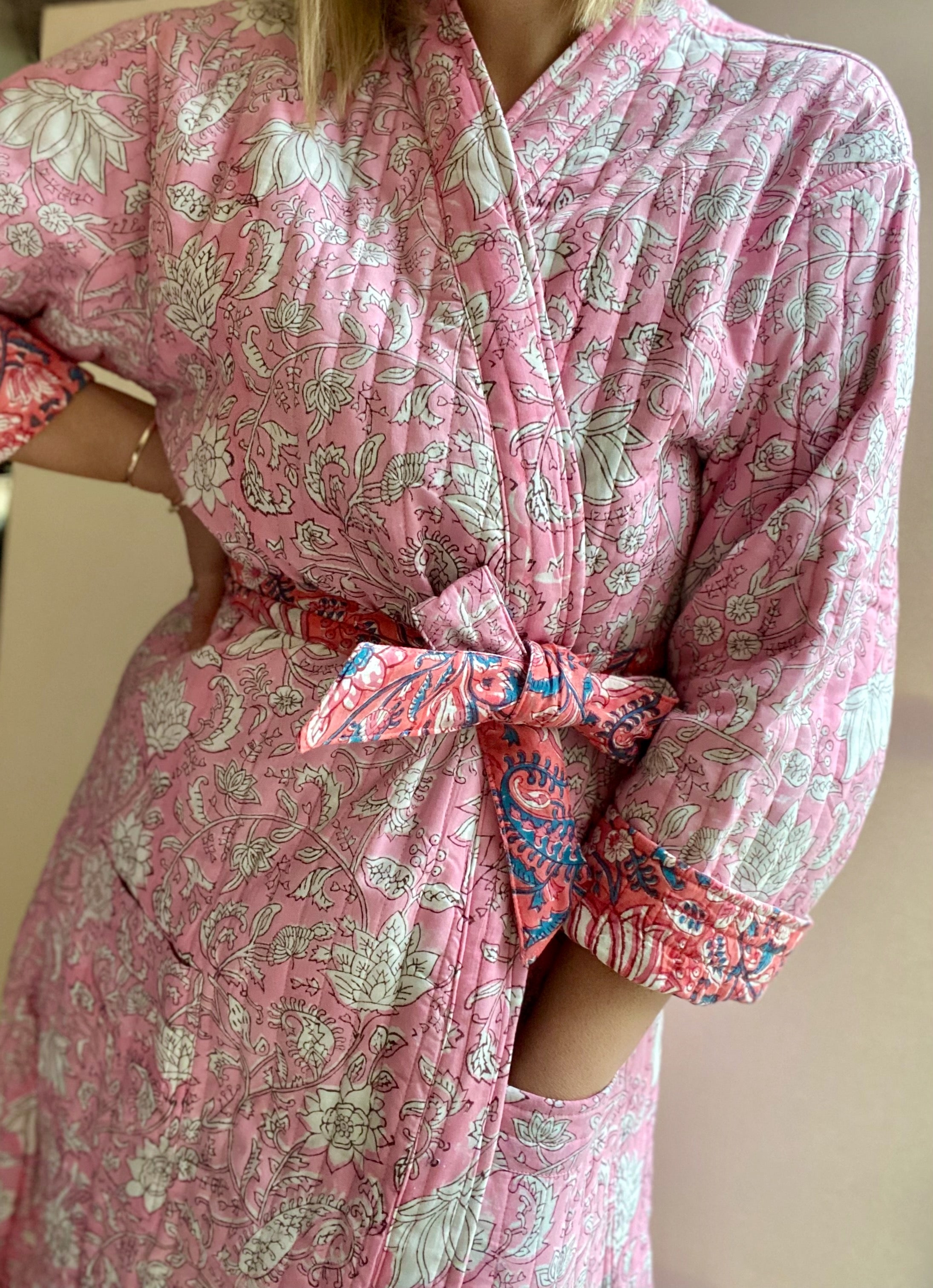 Luxury Quilted Cotton Robes– HappyCabbageLondon